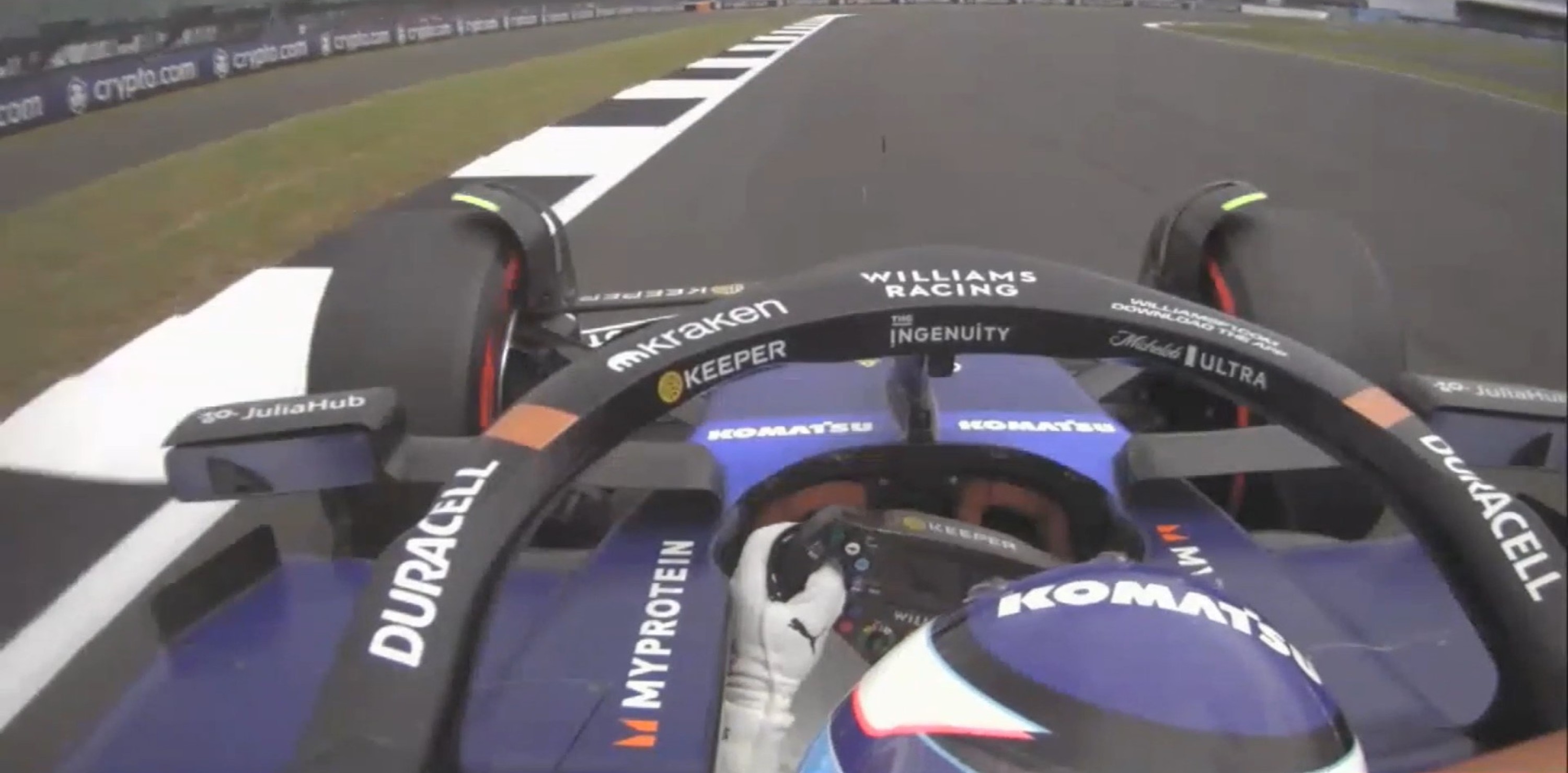 F1: ¡On board! Una vuelta rápida con Colapinto y el Williams en ...